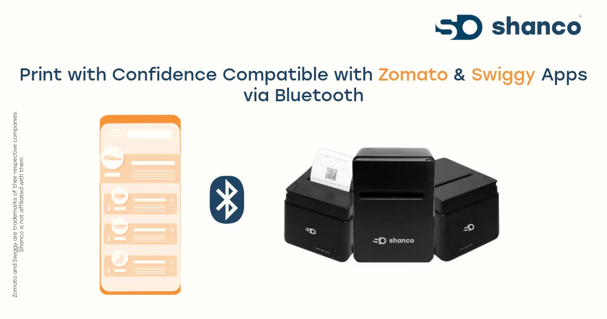 Seamlessly Print Swiggy & Zomato Orders – Shanco Bluetooth Printer